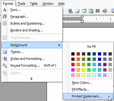 How to add background image or watermark to Word documents